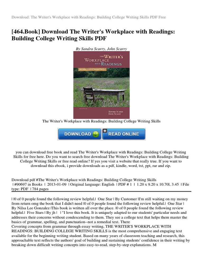 (464.book) Download The Writer's Workplace With Readings: Building ...