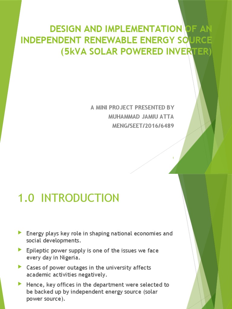 5kVA Solar Power Inverter Design Project | PDF | Power Inverter ...