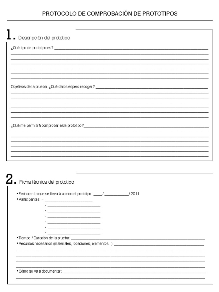 Protocolo de Comprobación Ejemplo | PDF | Prototipo | Business