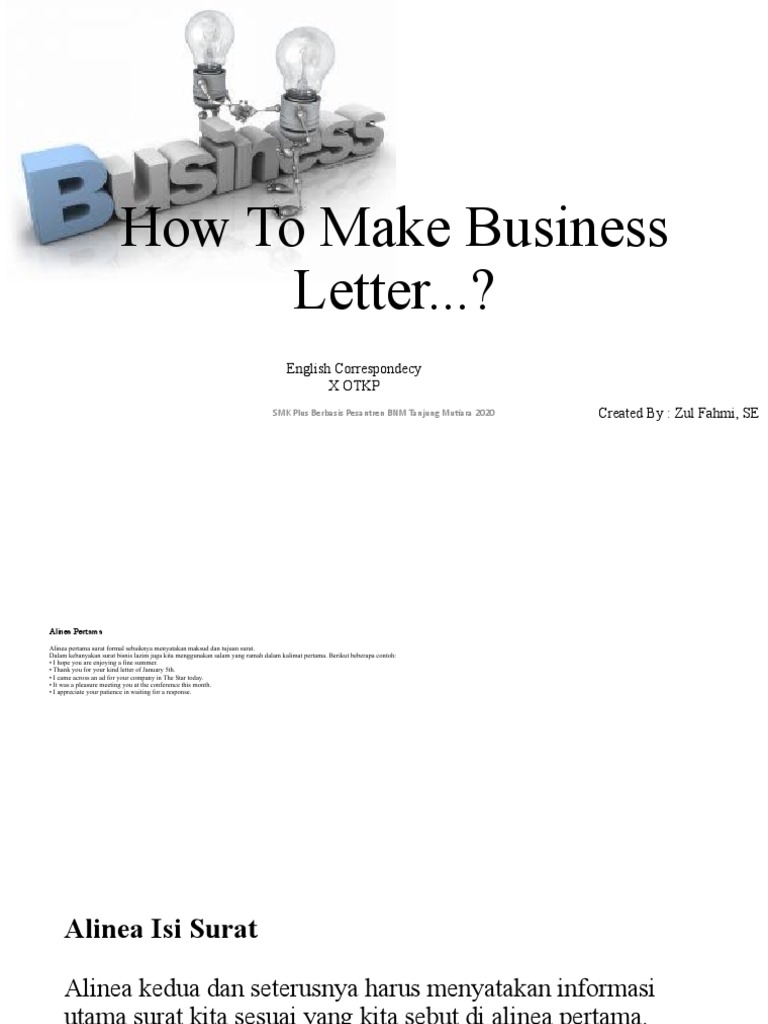 Business Letter Writing Guide | PDF | Business