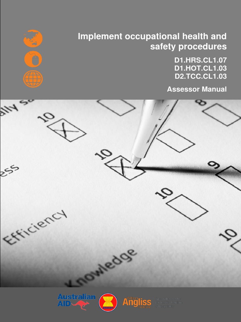 Implement Occupational Health and Safety Procedures: D1.HRS - CL1.07 D1 ...