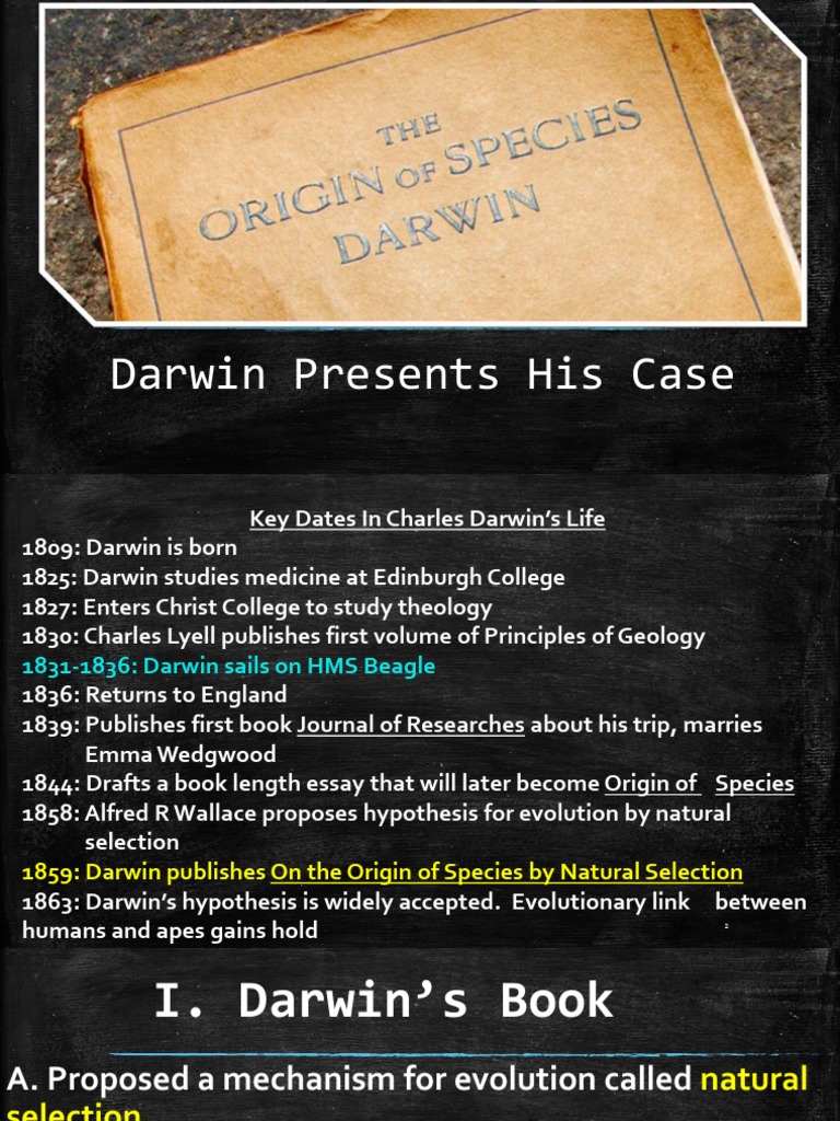 Darwin Presents His Case | PDF | Natural Selection | Homo