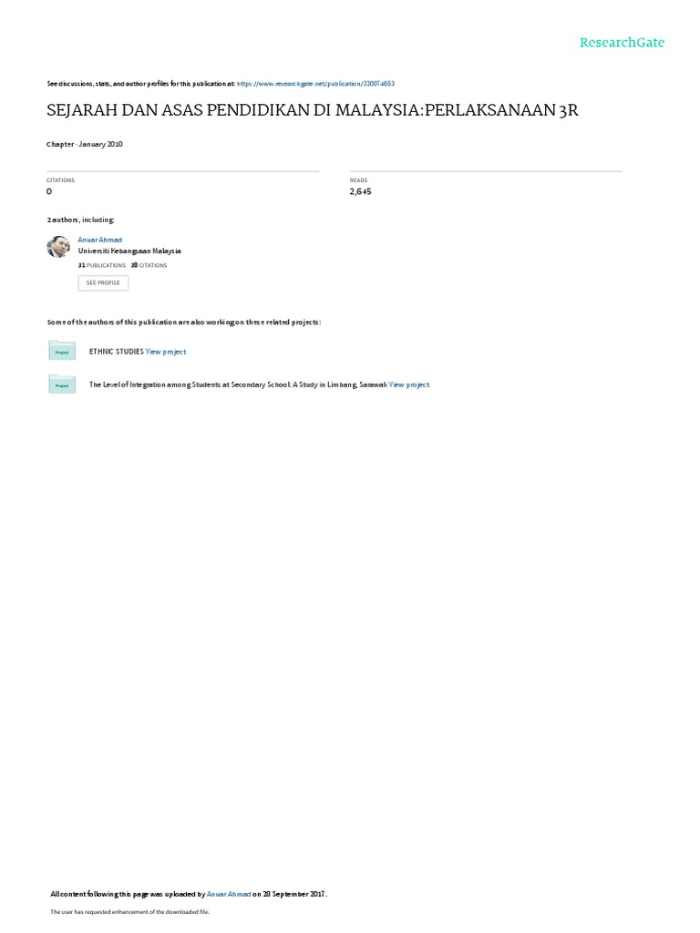 Sejarah Dan Asas Pendidikan Di Malaysia:Perlaksanaan 3R: January 2010 | PDF | Strait Of Malacca ...