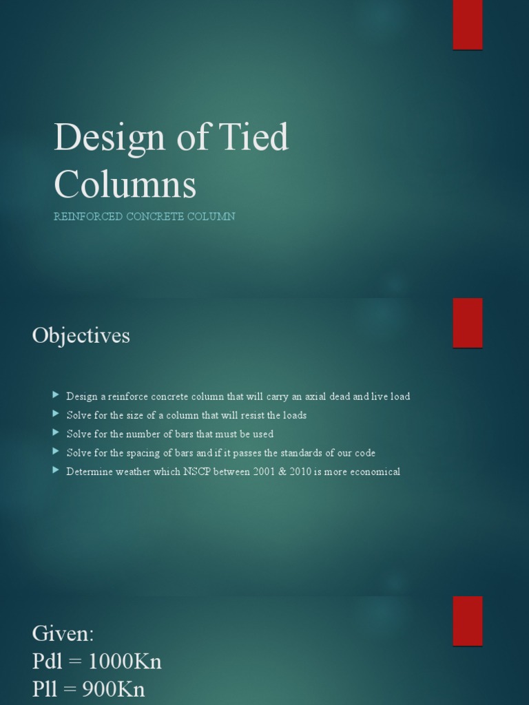 Design of Tied Columns | PDF