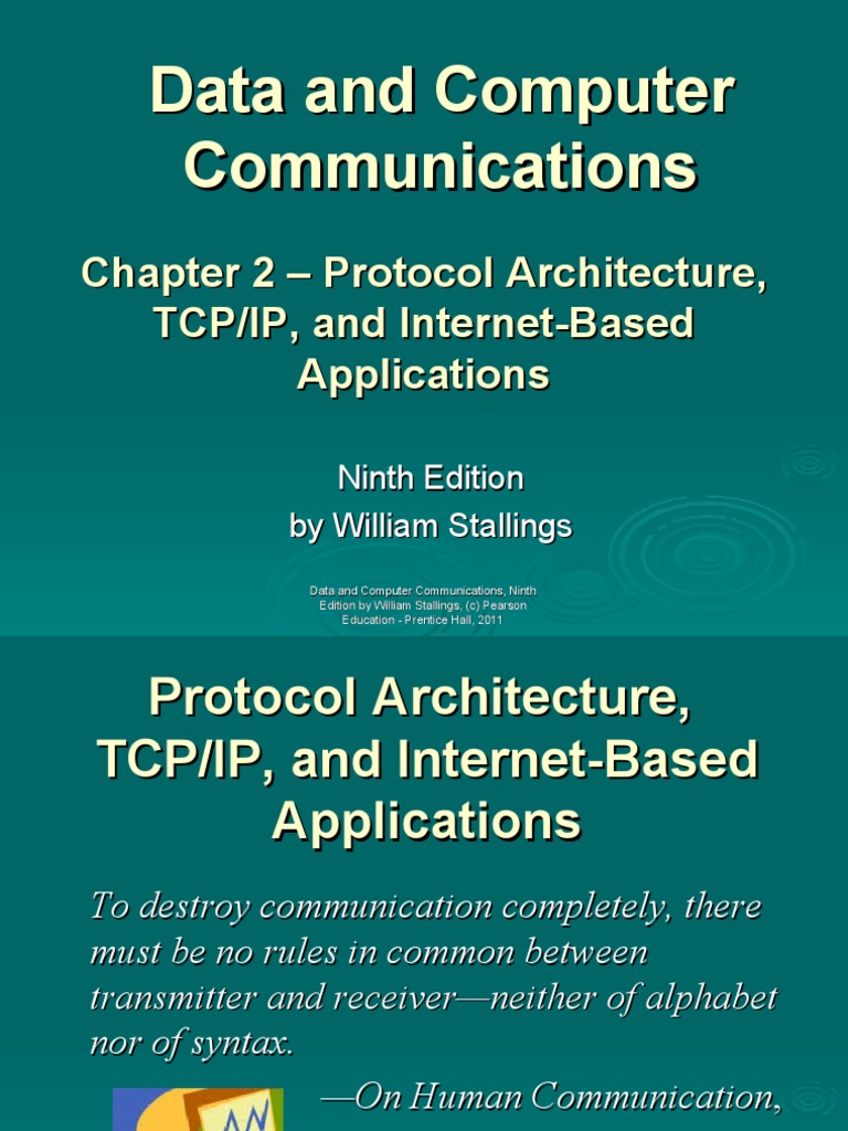 02 ProtocolArchitecture | PDF | Internet Protocol Suite | Internet Protocols