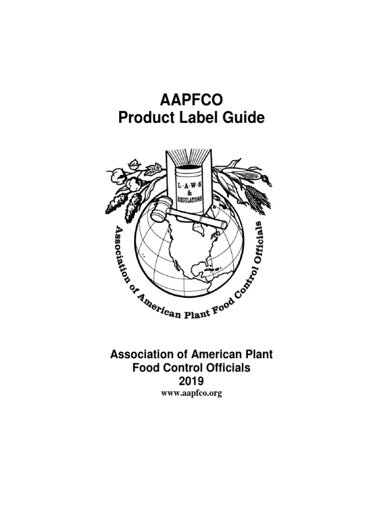 Aapfco Product Label Guide: Association of American Plant Food Control ...