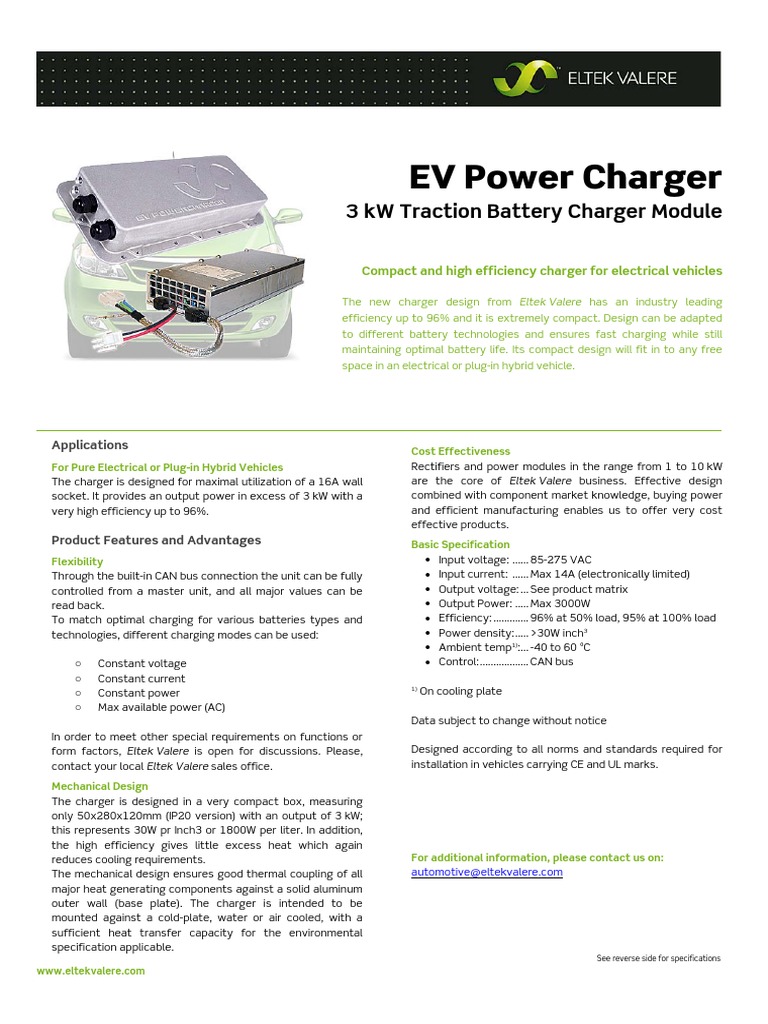 Valeo Power Charger | PDF | Battery Charger | Hybrid Vehicle