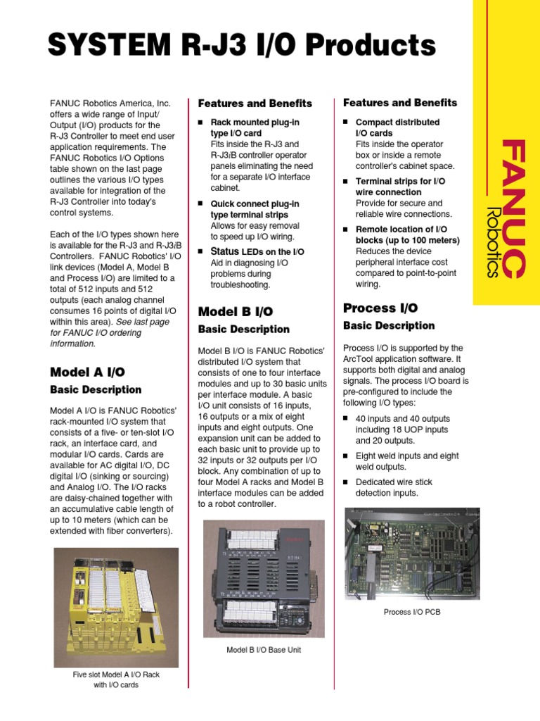 FANUC IO Products PDF | PDF | Programmable Logic Controller | Input/Output