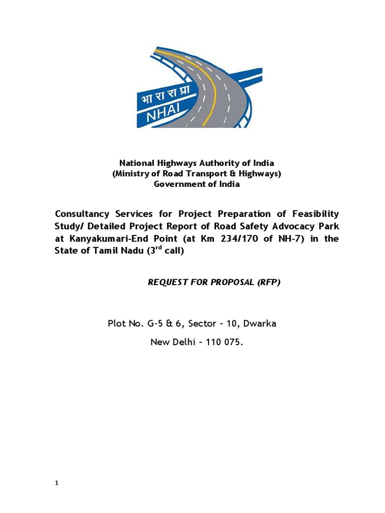 Feasibility Study Detailed Project Report of Road Safety Advocacy Park ...