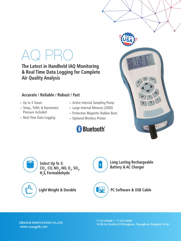 Aq Pro: The Latest in Handheld IAQ Monitoring & Real Time Data Logging ...