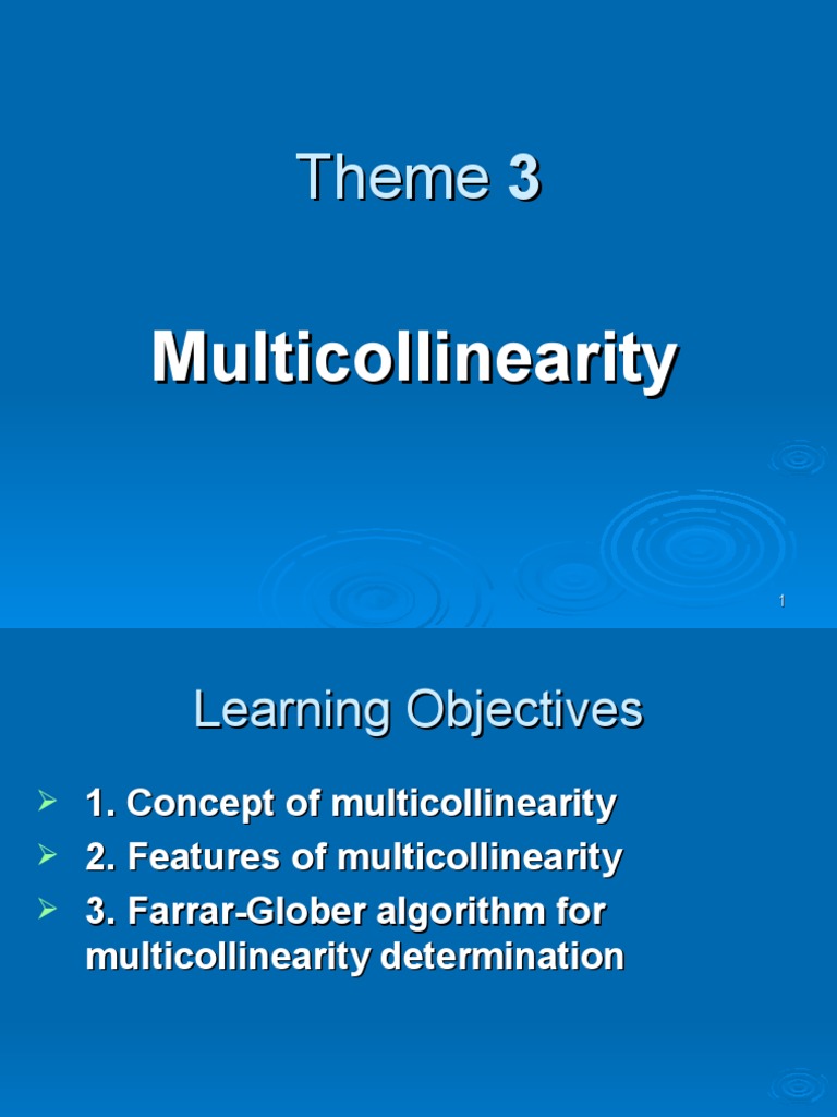 Multicollinearity | PDF | Multicollinearity | Correlation And Dependence