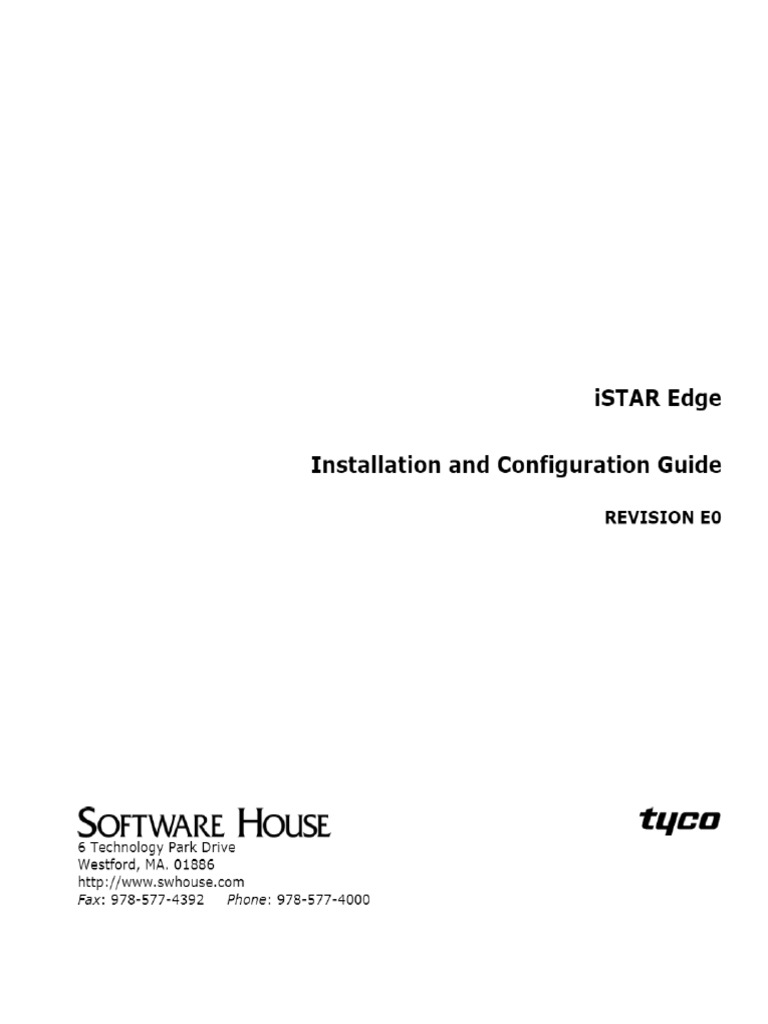 iSTAR Edge Installation and Configuration Guide - Children PDF | PDF