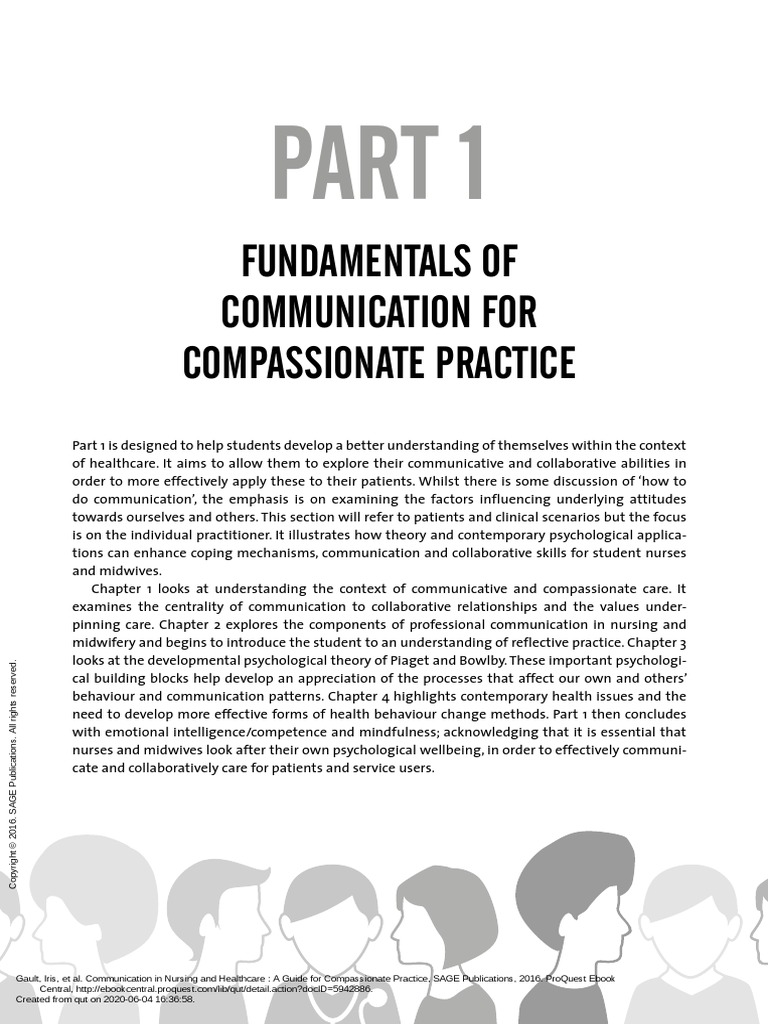 Communication in Nursing and Healthcare A Guide Fo... - (PART 1 ...