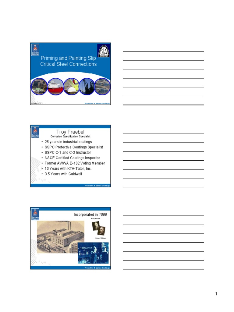 SEA Priming and Painting Slip Critical Steel Connections 120510 | PDF ...