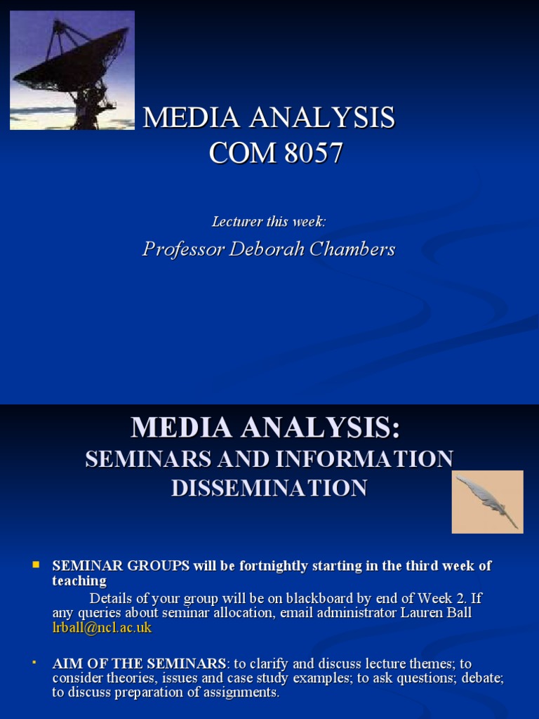 1 Media Analysis 10 | PDF | Federal Communications Commission | News