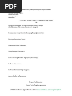DepEd Learning Activity Sheet Template | PDF