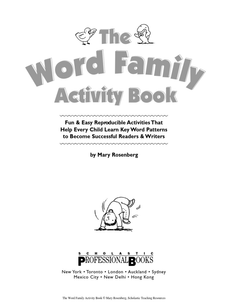 The Word Family Activity Book | Download Free PDF | Phonics