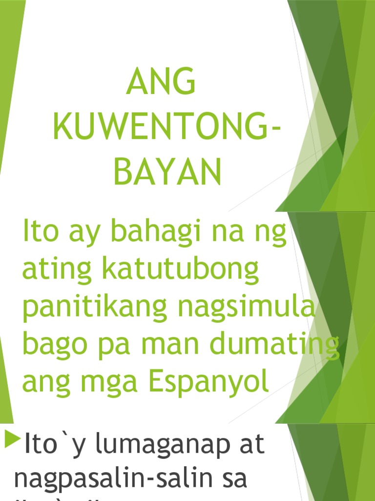 Kuwentong Bayan | PDF