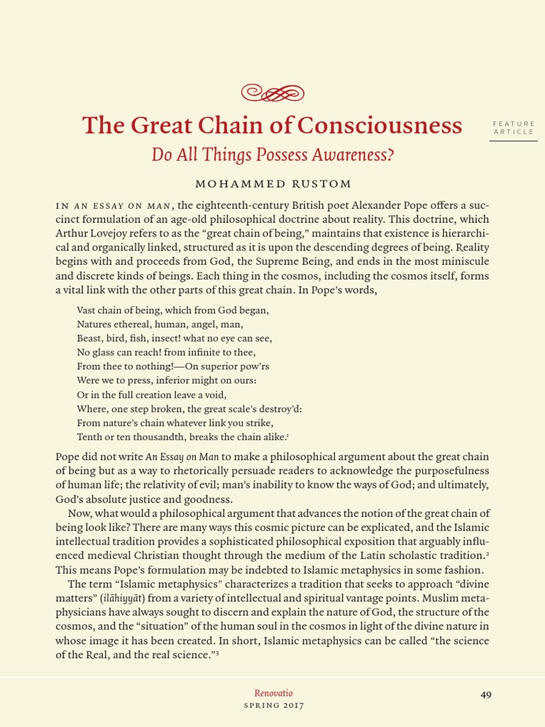 The Great Chain of Consciousness Renovatio 1.1 2017 PDF | PDF ...