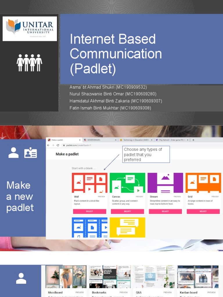 Internet Based Communication (Padlet) | PDF