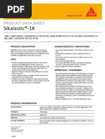 Sikalastic®-726 Balcony One Shot: Product Data Sheet | PDF | Humidity | Concrete