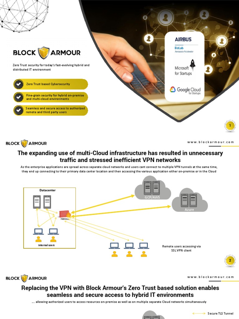 Block Armour Zero Trust Security For Multi-Cloud | PDF | Cloud Computing | Virtual Private Network