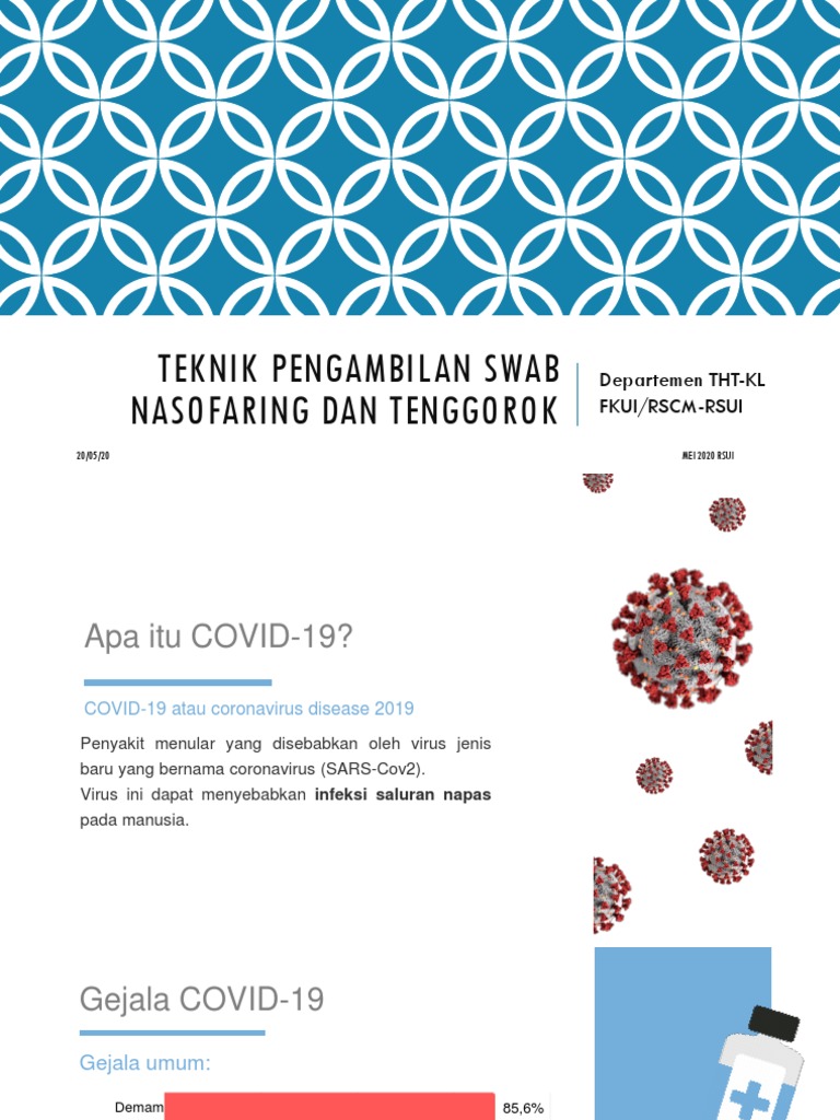 Dr. Niken, SP - THT Cara Pengambilan Swab Nasofaring Dan Tenggorok PDF ...