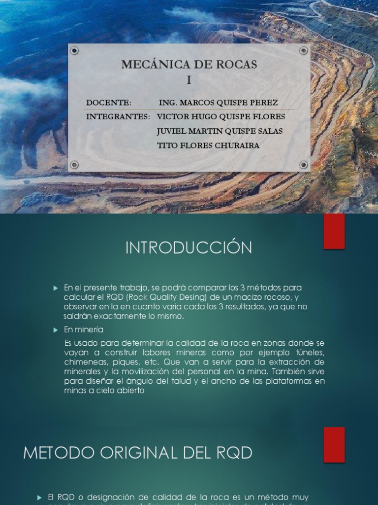 RQD-3 METODOS para Medir | PDF | Naturaleza | Science