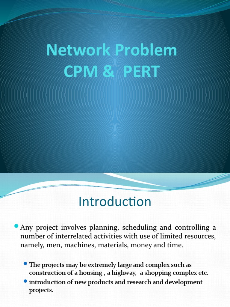 Network Problem CPM & Pert | Download Free PDF | Applied Mathematics ...