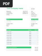 Salary Invoice Template | PDF