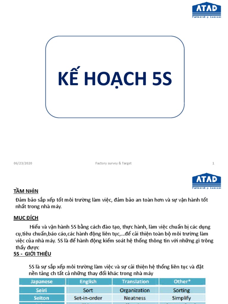 5S Implementation - Vietnamese | PDF
