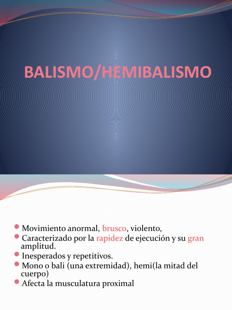 Balismo Atetosis | PDF | Ganglios basales | Cerebro