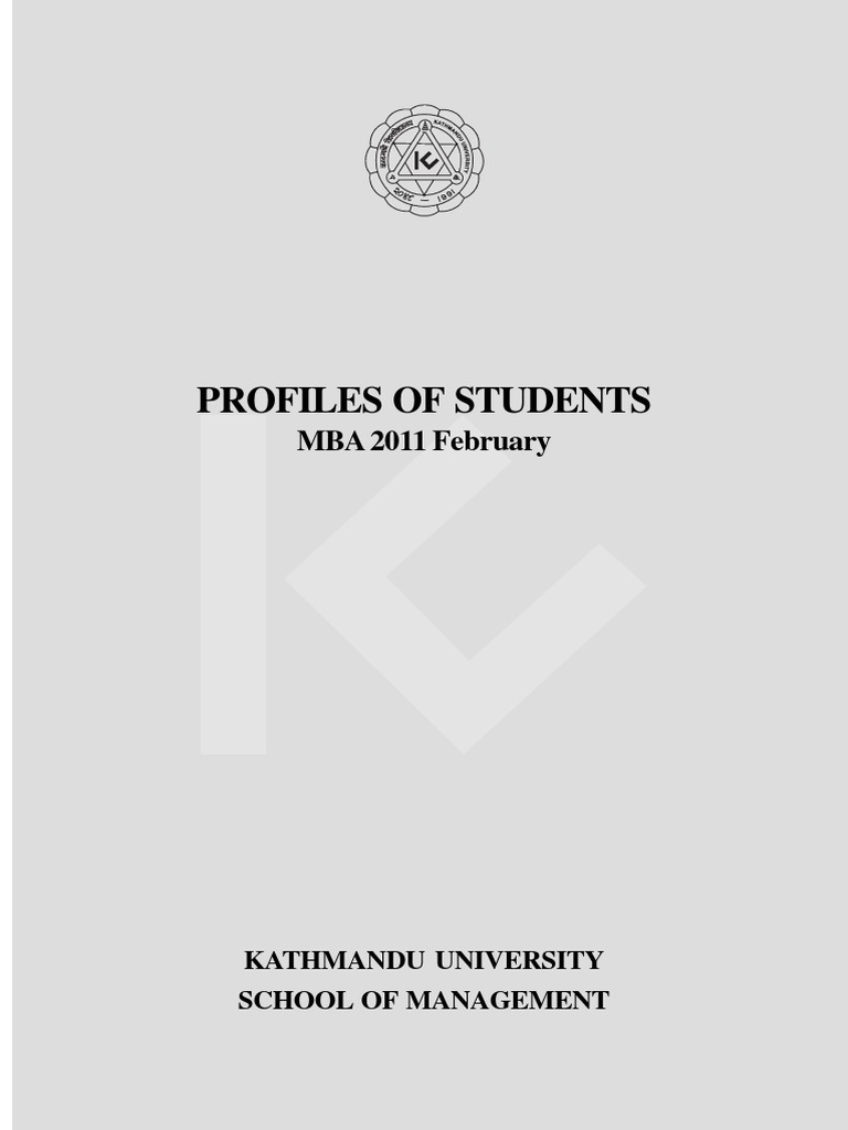KUSOM Curriculum 2011 | PDF | Master Of Business Administration ...