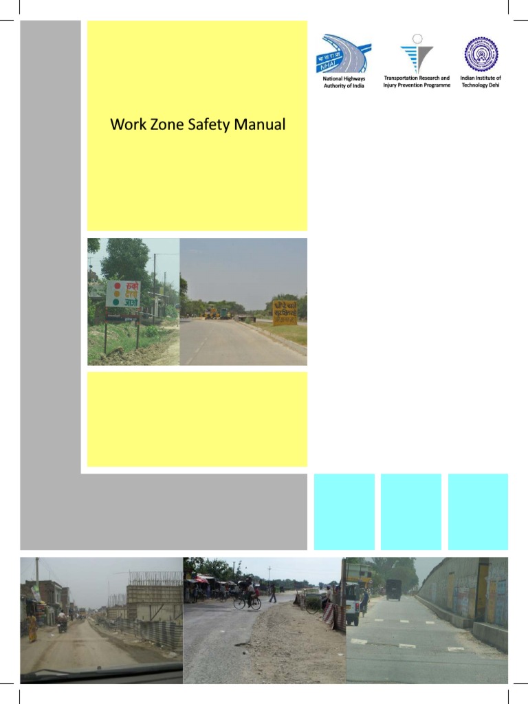 Work Zone Safety Manual 2013 NHAI TRIPP PDF | PDF | General Contractor ...