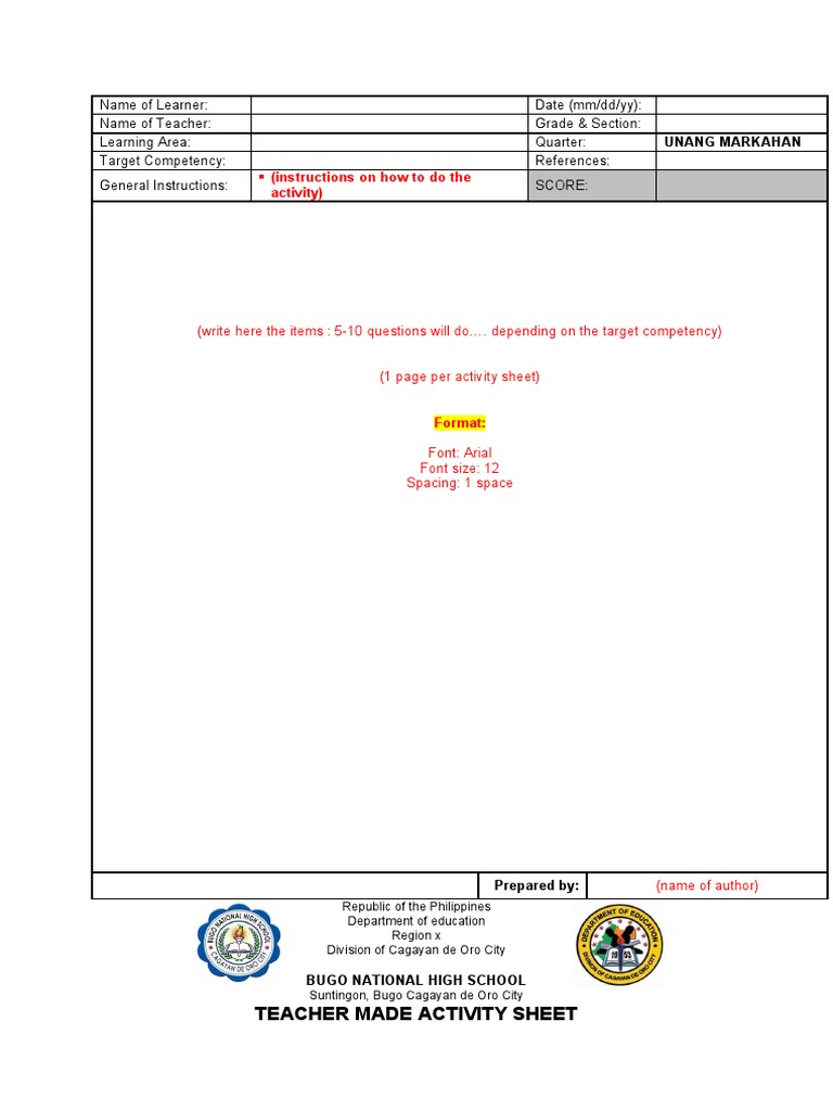 Learners Activity Sheets | PDF