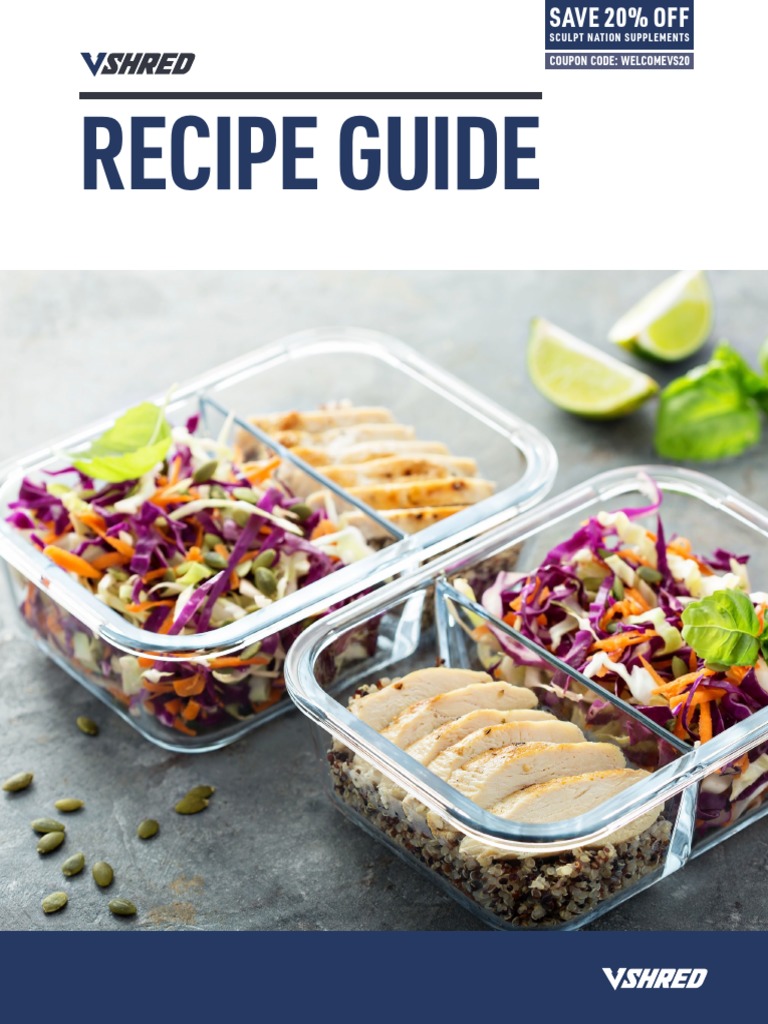 V Shred Recipe Guide PDF | PDF | Cooking | Salad