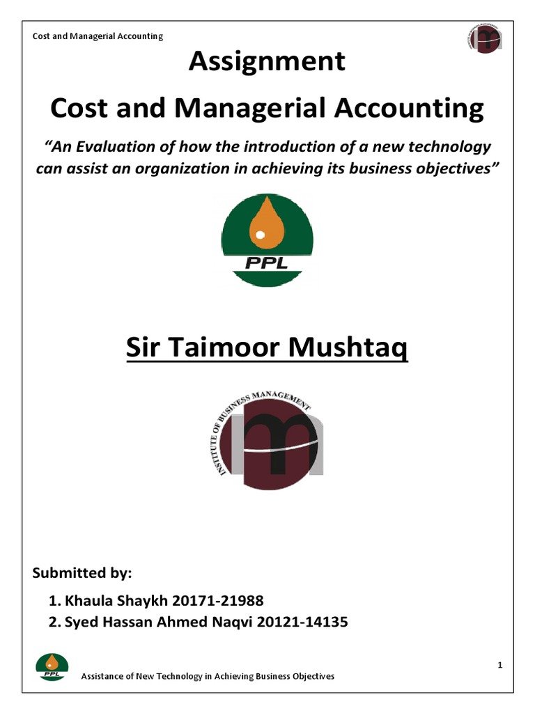 Cost and Managerial Accounting Report Final | PDF | Sap Se | Dividend