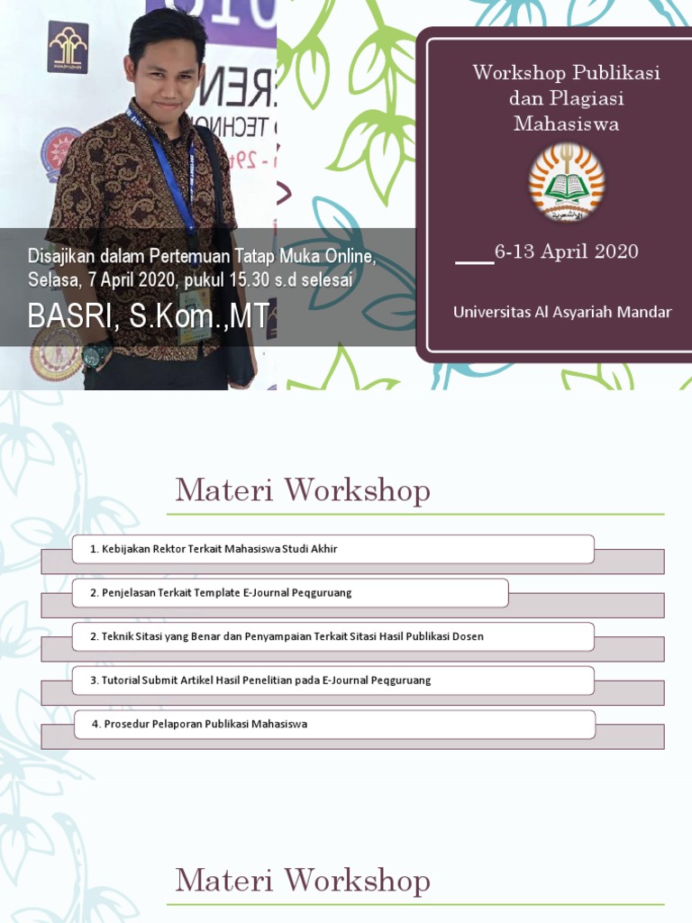 Materi Ppt Workshop Basri Pdf