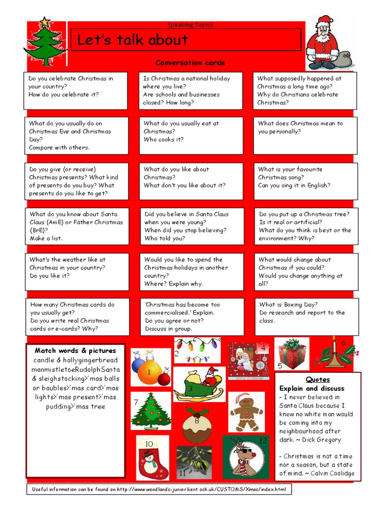 Christmas Discussion Topics Guide | PDF | Santa Claus | Christmas