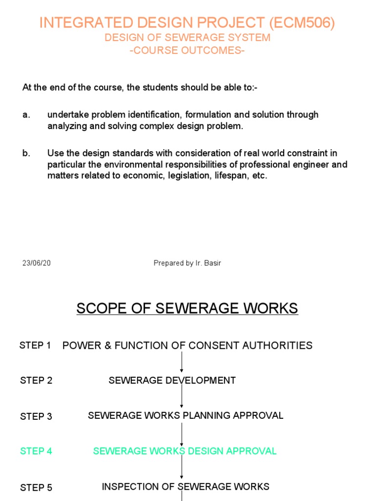 How To Design SEWERAGE | PDF | Sanitary Sewer | Environmental Engineering