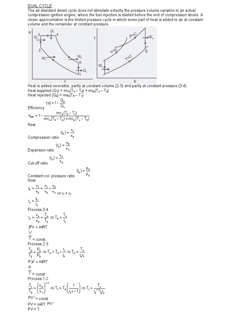 Dual Cycle | PDF | Diesel Engine | Propulsion