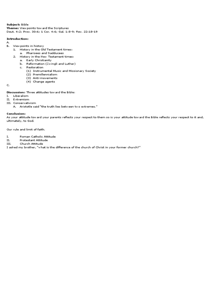 !!!bible, Viewpoints Toward The Scriptures | PDF