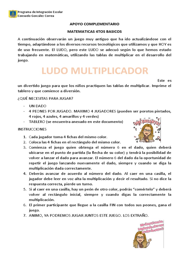 Ludo Multiplicador | PDF | Artes del Lenguaje y Comunicación
