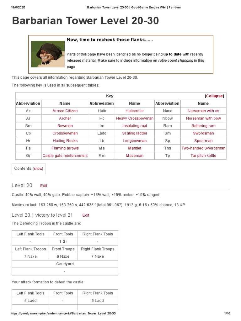 GoodGame Empire: Barbarian Tower Guide | PDF | Castle | Warfare Of The ...