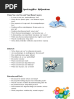 50 ESL Conversation Questions For Teens and Adults | PDF