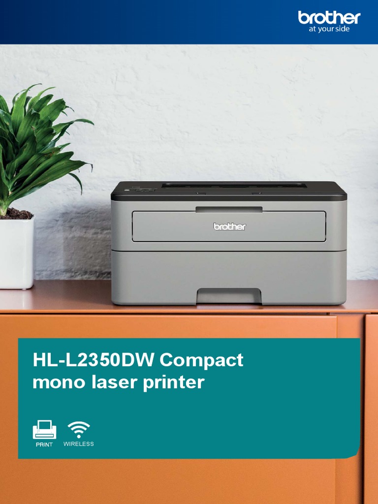 HL-L2350DW Compact Mono Laser Printer: Wireless | PDF | Printer ...