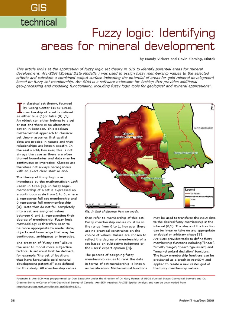 Fuzzy Logic For Identification Miniral | PDF | Fuzzy Logic | Geographic Information System