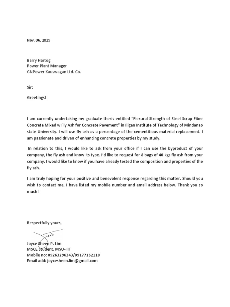 Request Letter PDF | PDF