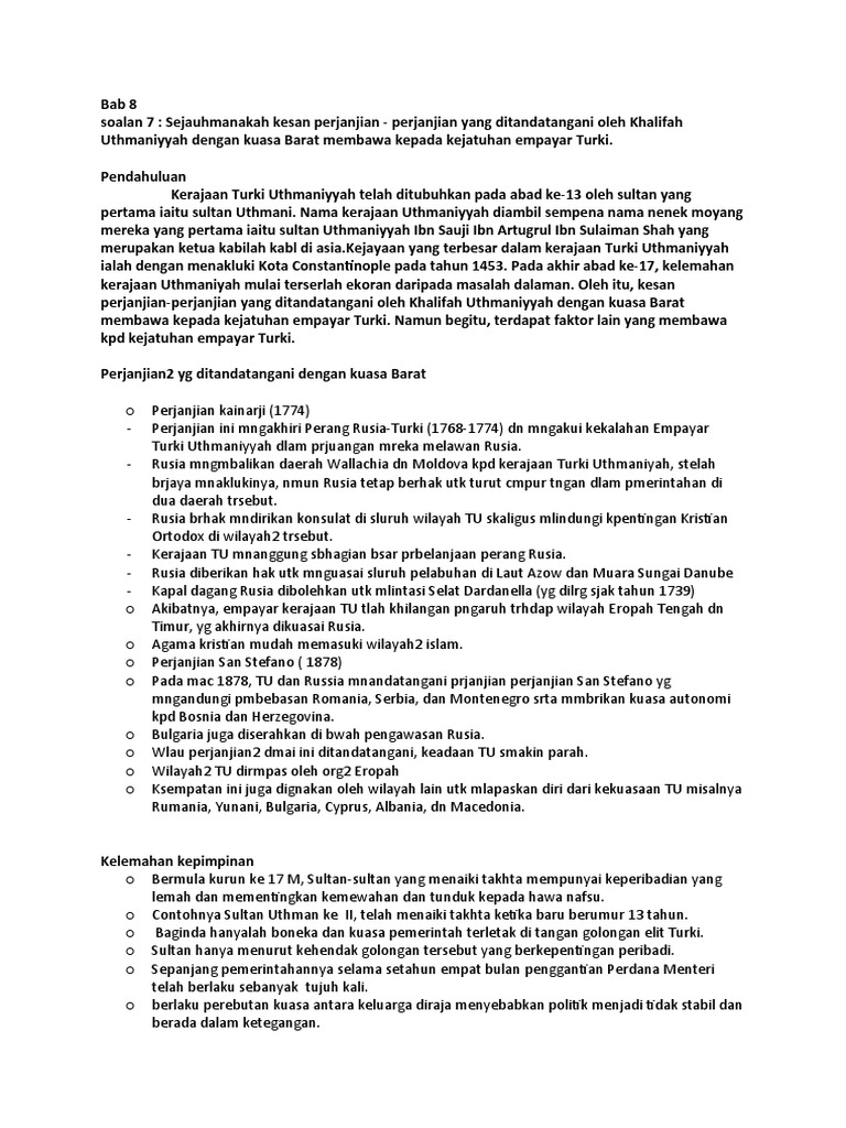 Nota Ringkas T1B8S7 | PDF
