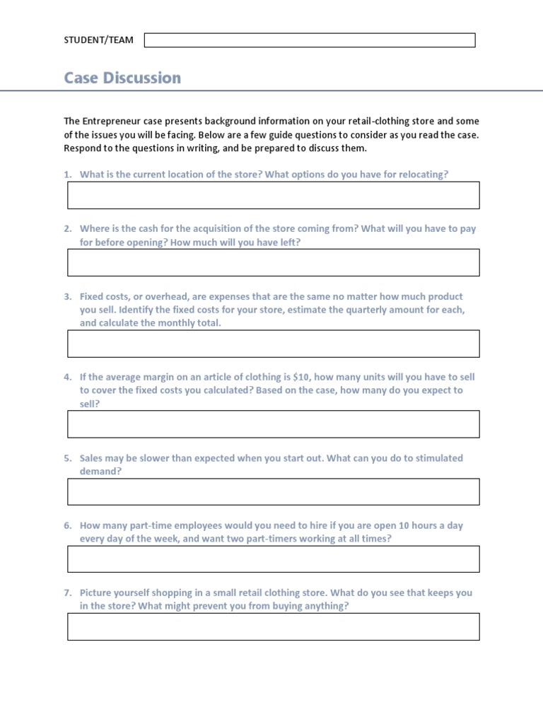 Case Discussion | PDF | Finance & Money Management